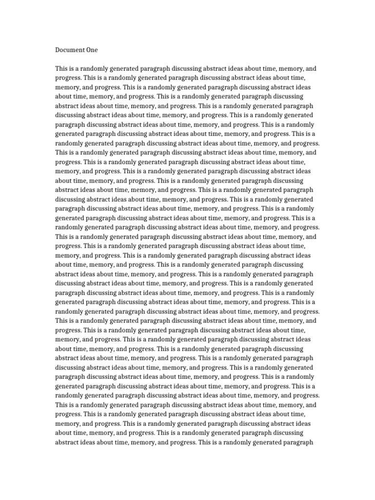 Random Document 1 | PDF | Text | Typography