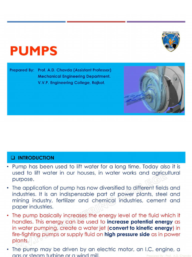 Pumps | PDF
