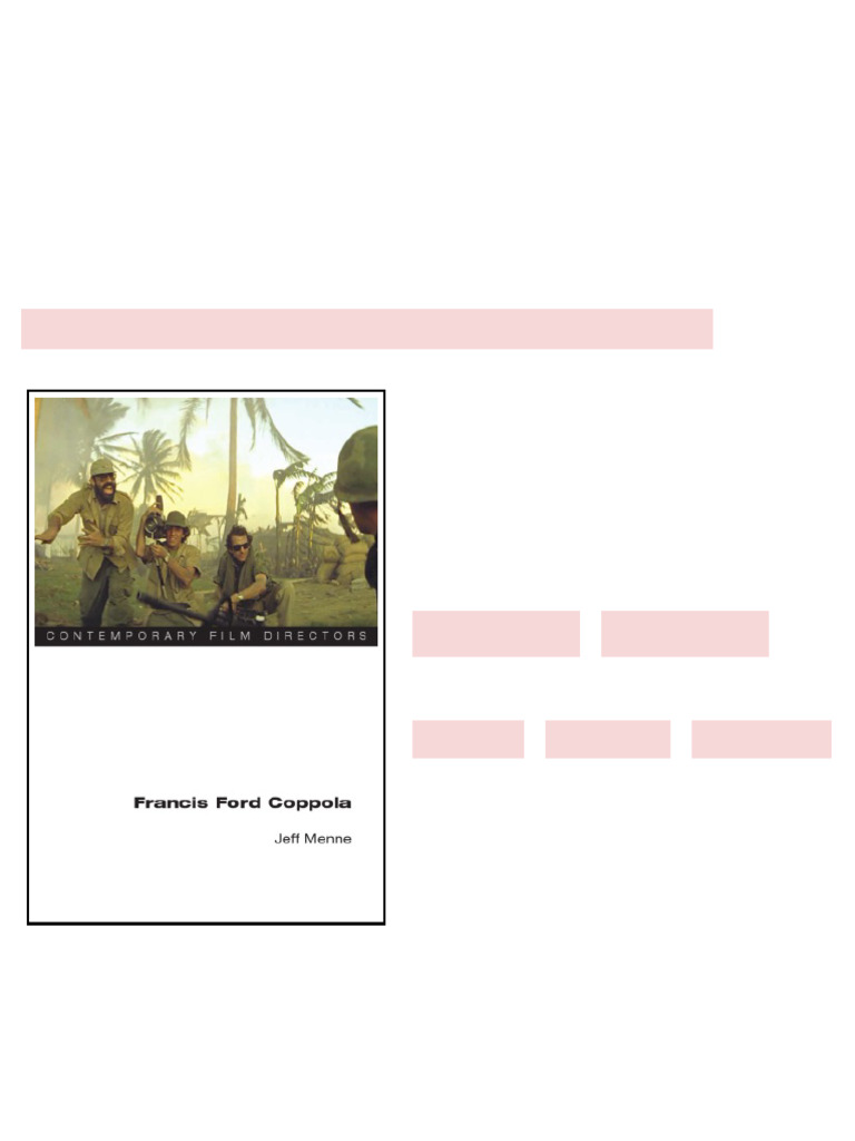 Francis Ford Coppola 2014 CONTEMPORARY FILM DIRECTORS 1st Edition ...