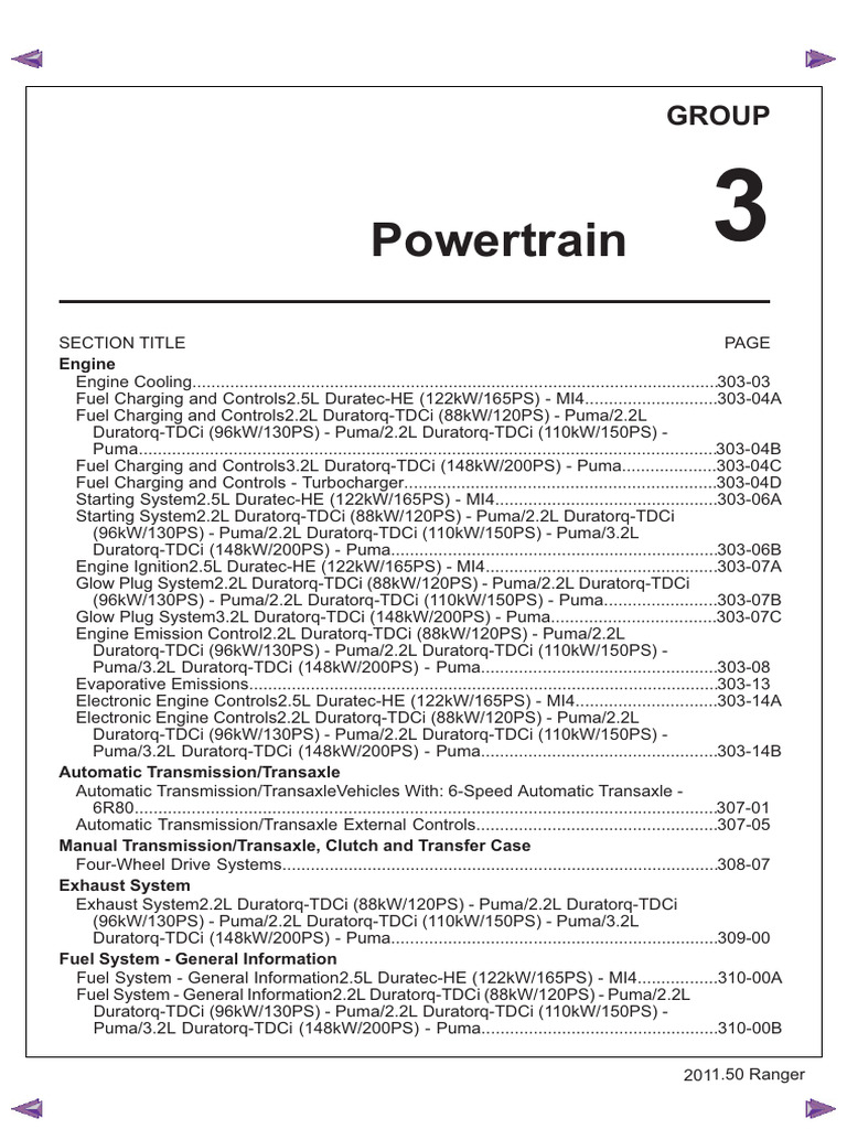 Ford Ranger Wiring Diagrams34 | PDF | Car Manufacturers | Ford Motor ...