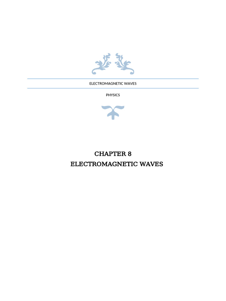 Understanding Electromagnetic Waves | PDF | Electromagnetic Radiation ...