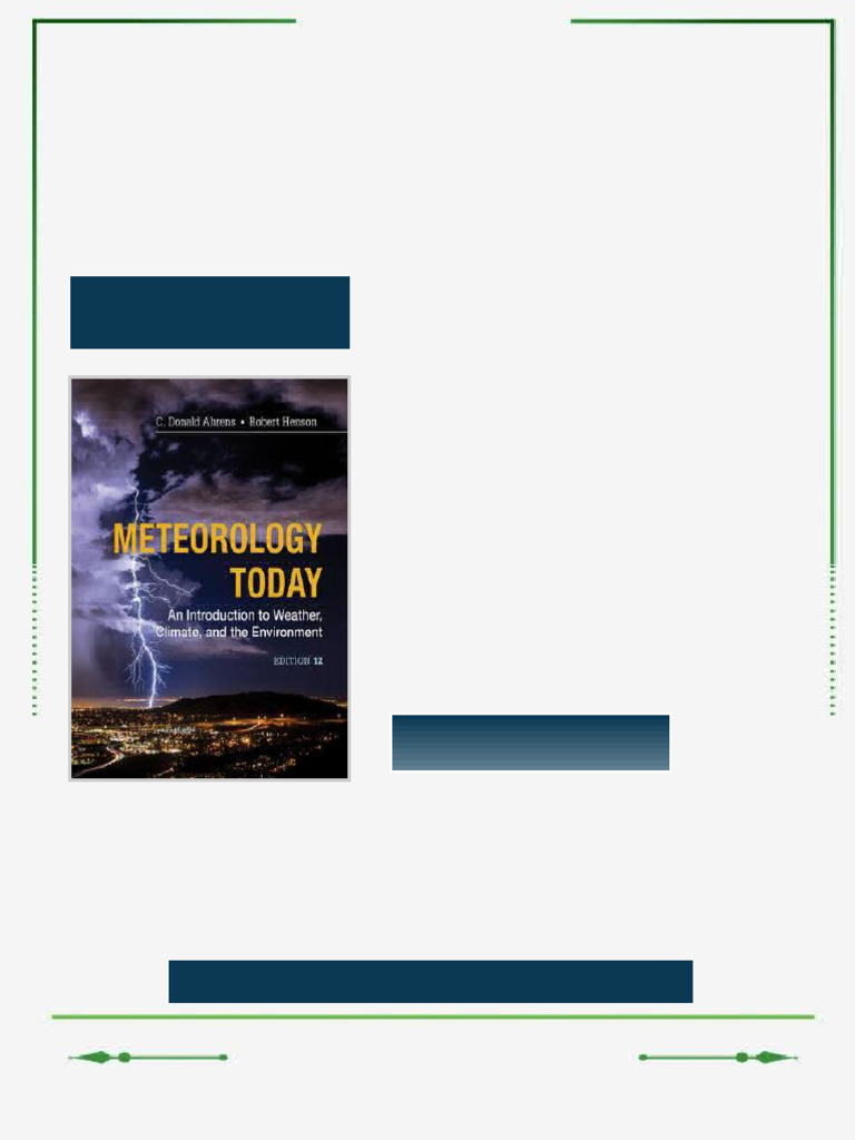 Meteorology Today: An Introduction to Weather, Climate and the ...
