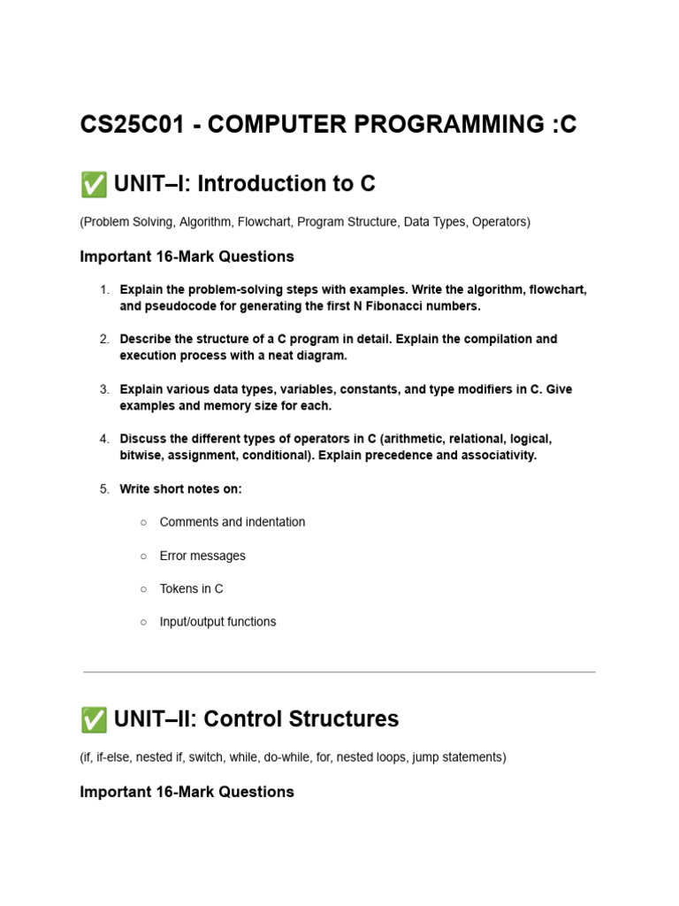 Cs25c01 - Computer Programming _c | PDF | Pointer (Computer Programming ...
