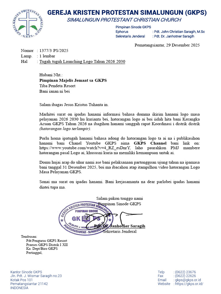 Logo GKPS 2026-2030: Makna dan Harapan | PDF
