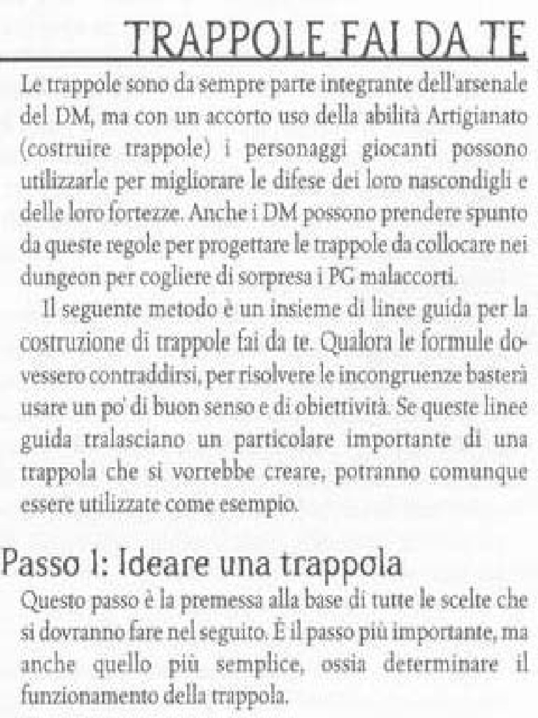 D&D Trap & Poison | PDF