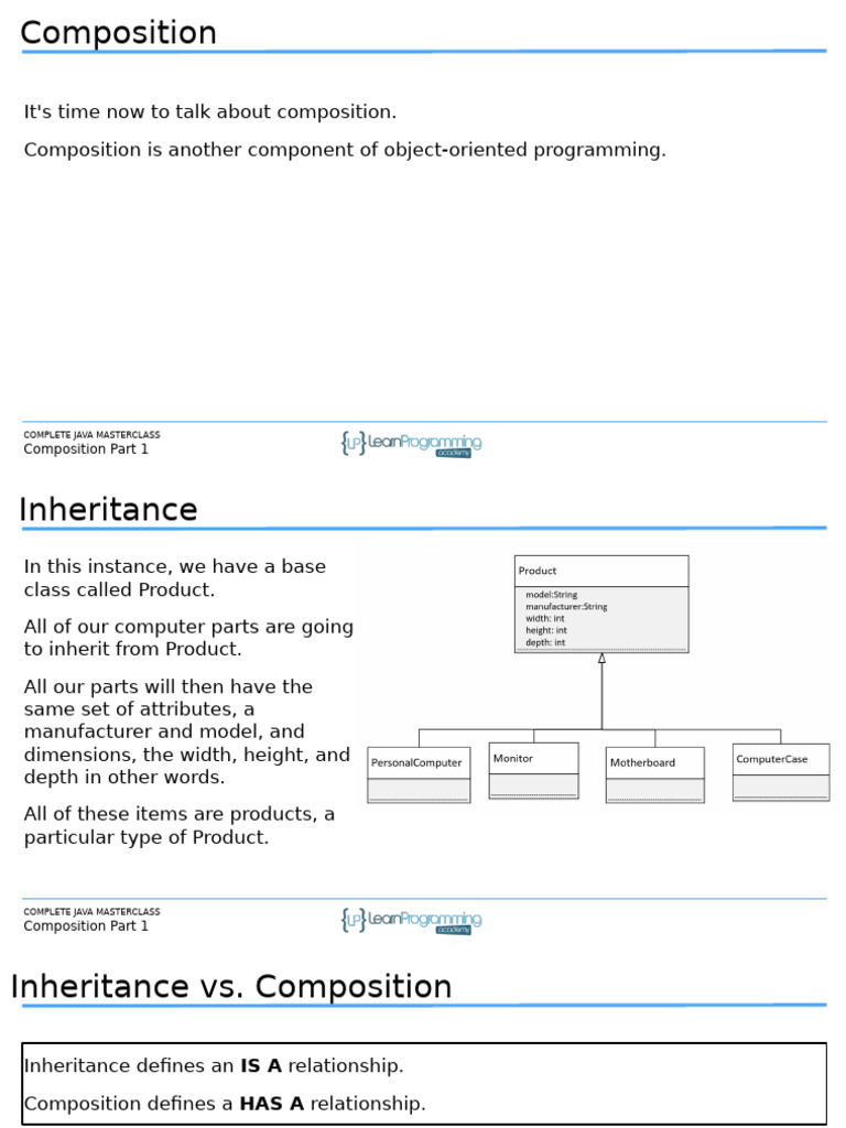 Slides OOP Part 2 Polymorphism Composition Part 1 | PDF
