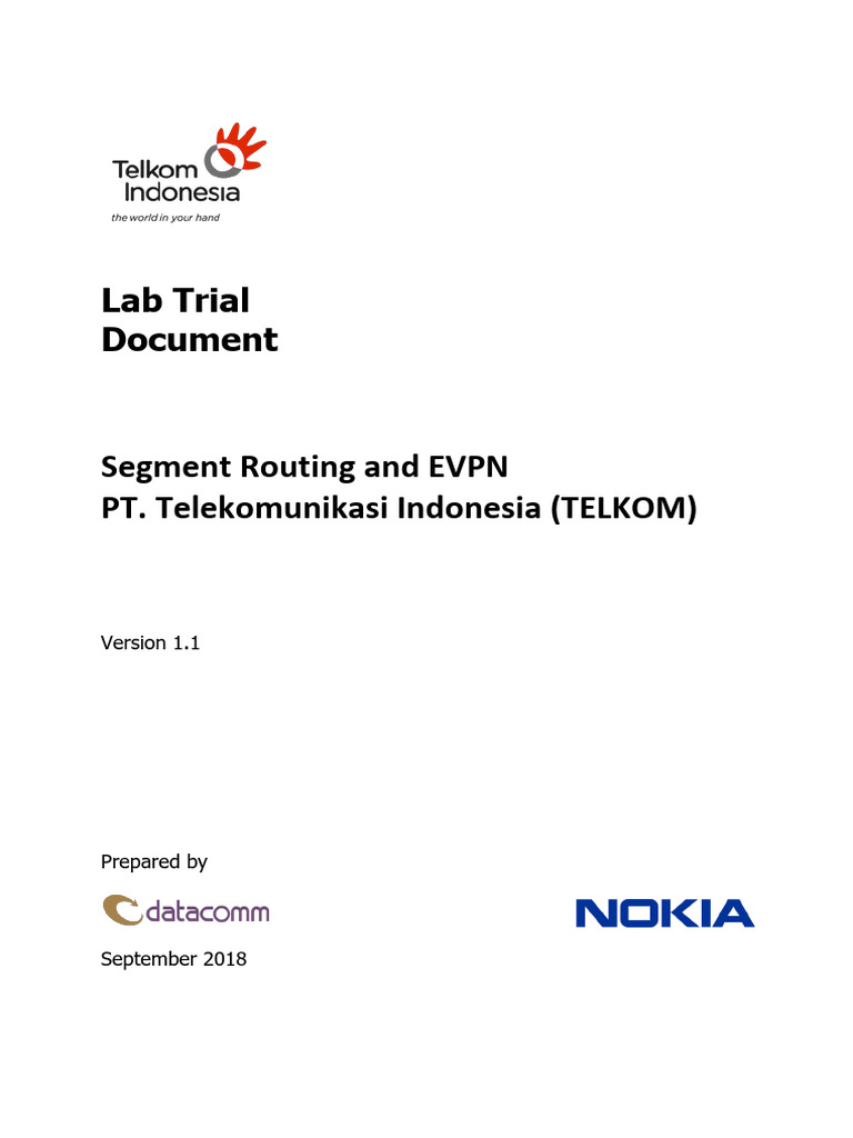 Segment Routing & EVPN Lab Trial Report | PDF | Networking ...