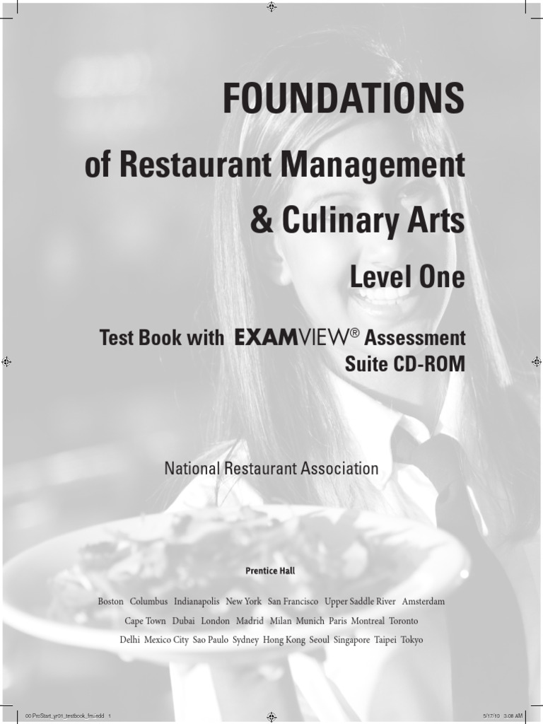 Restaurant Management Level One Test Guide | PDF | Foodborne Illness ...