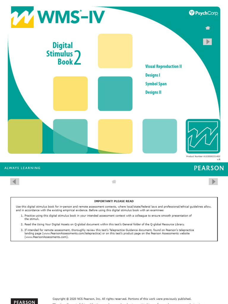 Digital Stimulus Book for Assessments | PDF | Cognitive Science