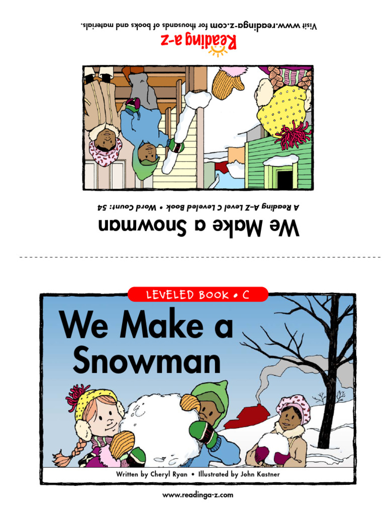 We Make a Snowman: Level C Book | PDF