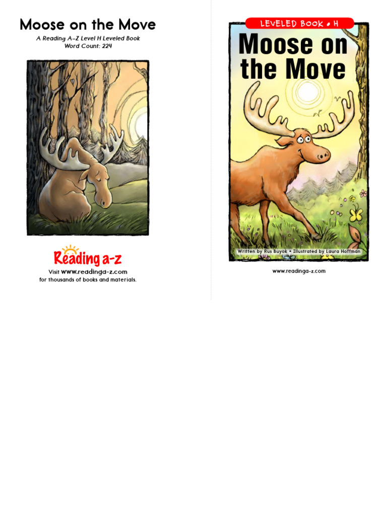 Moose on the Move: Level H Book | PDF | Moose | Organisms