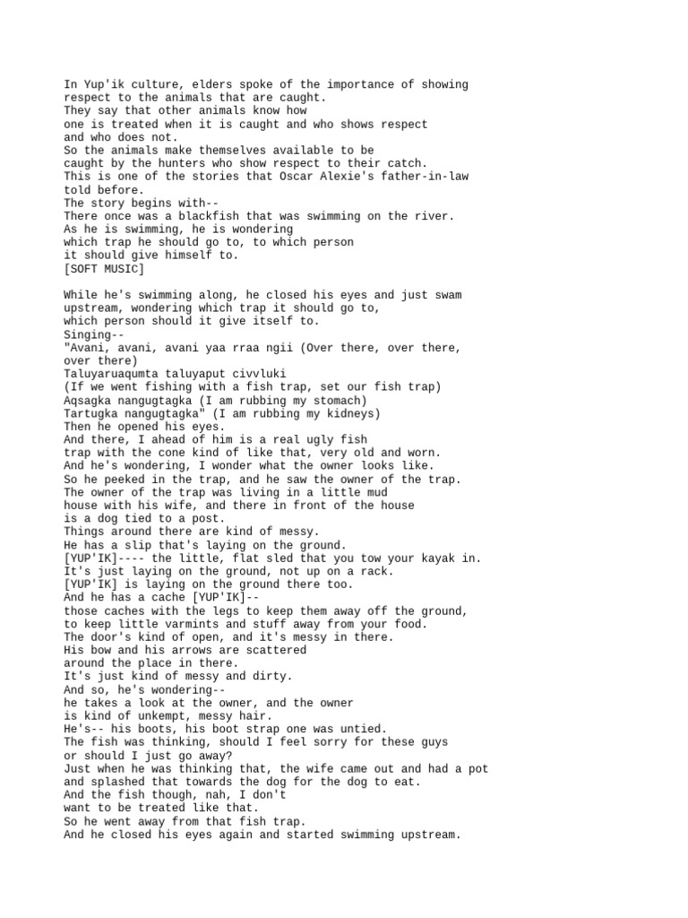 Yupik1x 1.3 Blackfish Story-En | PDF