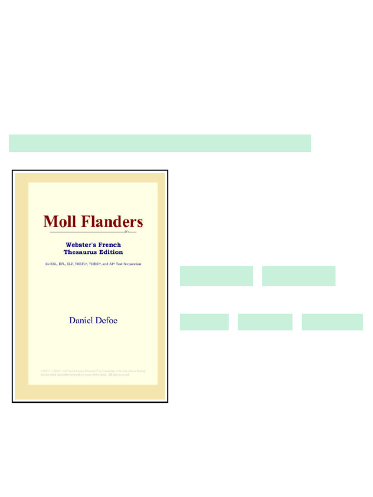 Moll Flanders Webster s French Thesaurus Edition Daniel Defoe - ebook ...