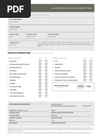 Lyft California Vehicle Inspection Form | PDF