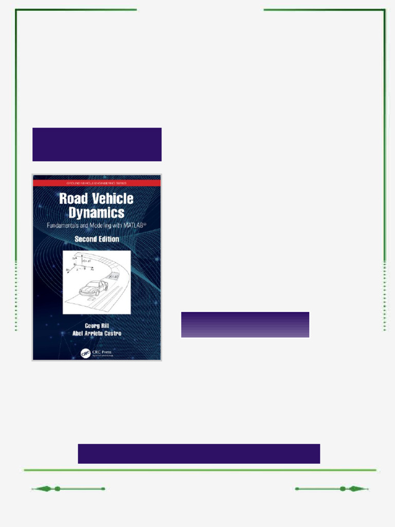 Road Vehicle Dynamics: Fundamentals and Modeling with MATLAB® 2nd ...