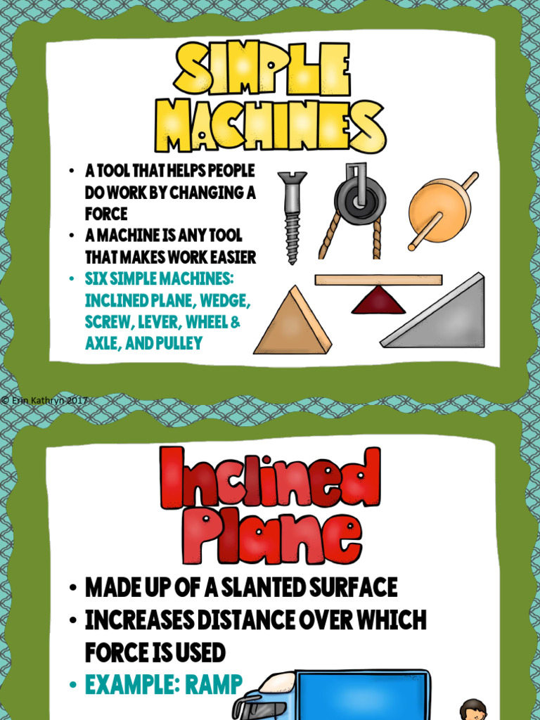 Simple Machines Handouts | PDF