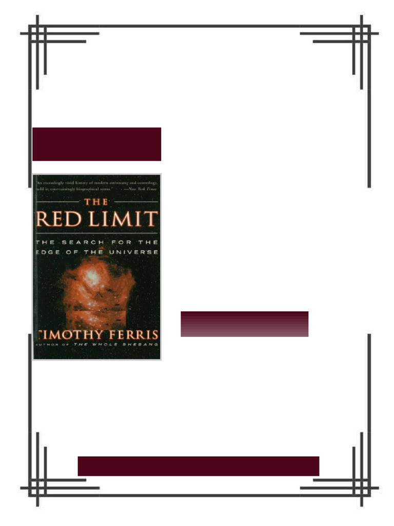 The Red Limit The Search for the Edge of the Universe 2nd Edition ...