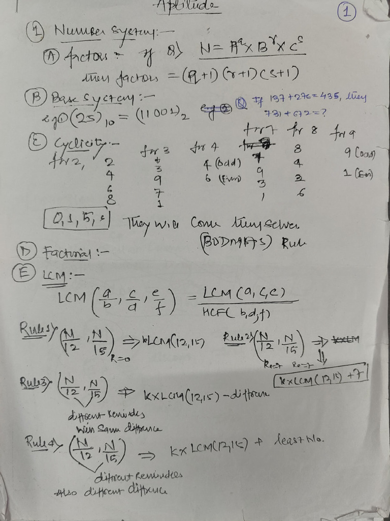 LCM Calculation and Formula Guide | PDF