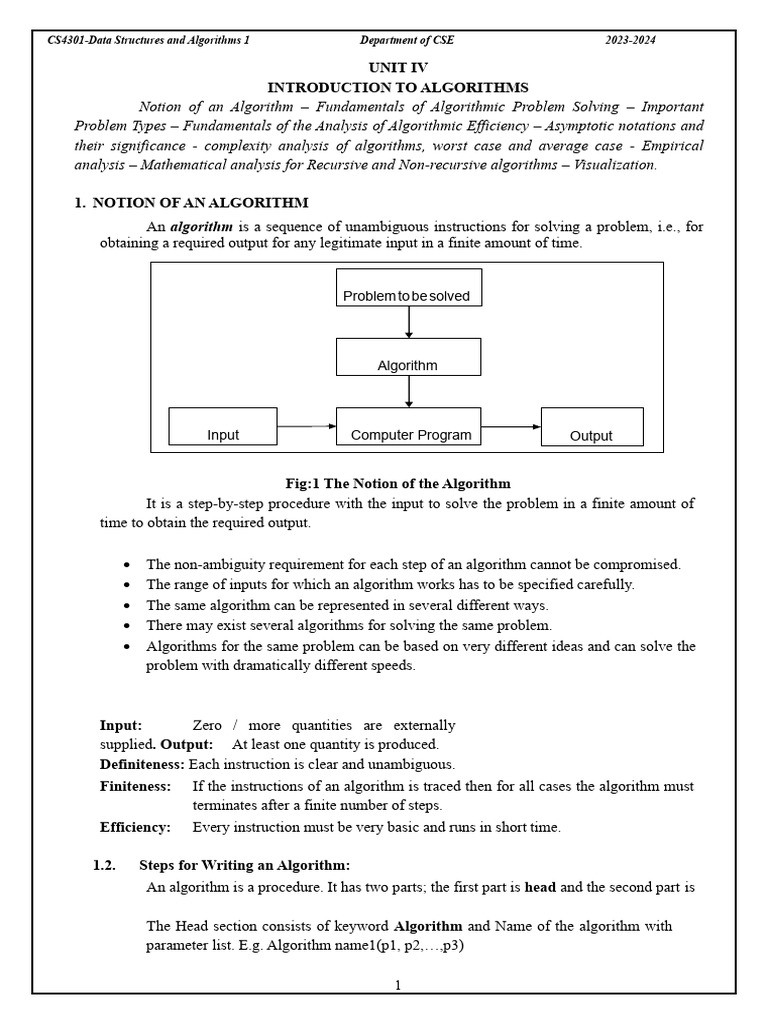 DSA UNIT 4 | PDF | Matrix (Mathematics) | Algorithms