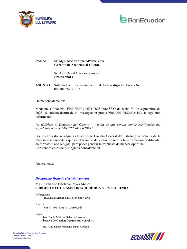 Banecuador Gjp 2025 0614 Mem | PDF