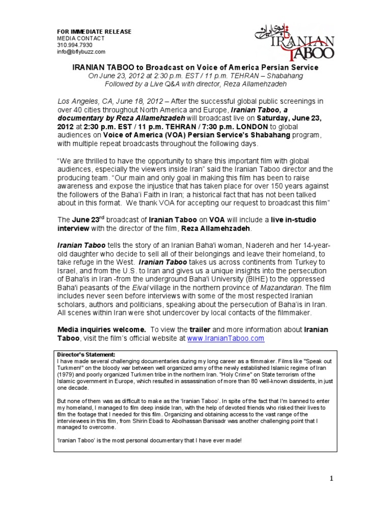 Iranian Taboo English | PDF | Iran | Cinema