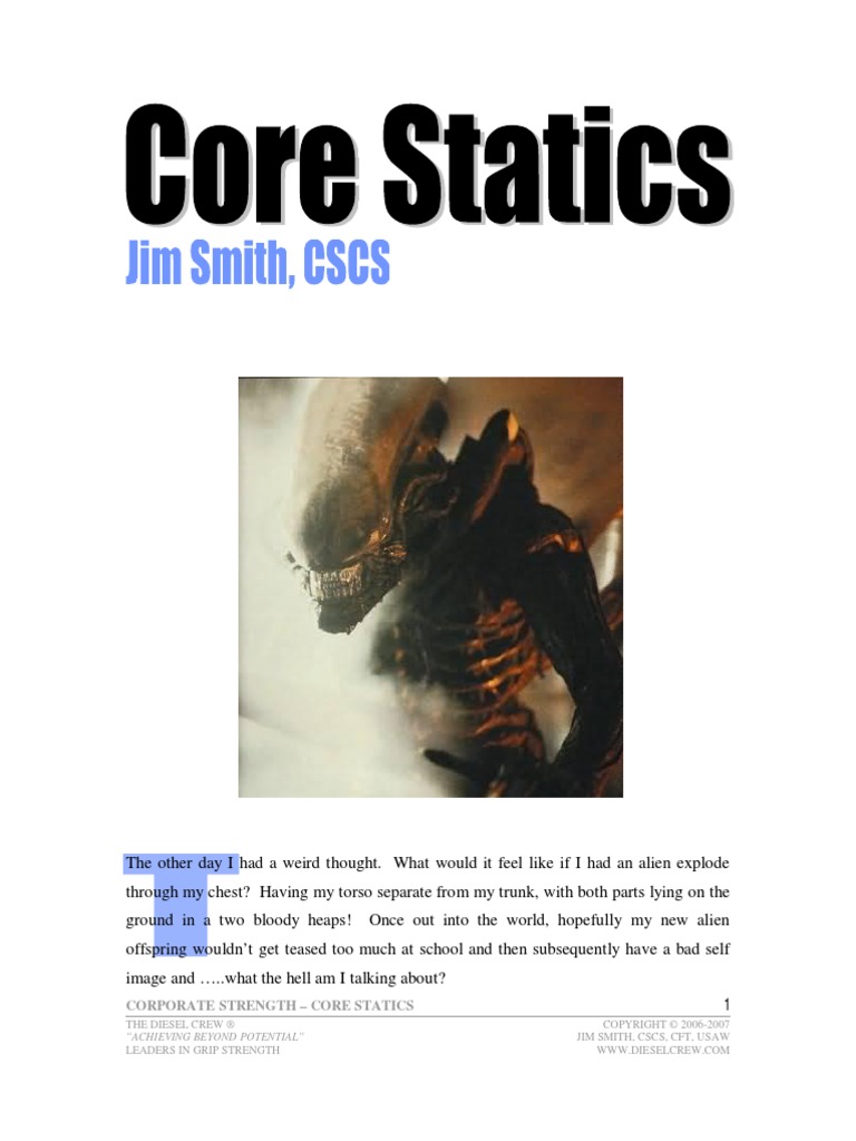 DC Core Statics | PDF | Anatomical Terms Of Motion | Musculoskeletal System