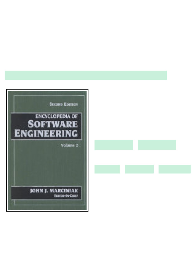 Encyclopedia of Software Engineering vol 2 2nd Edition John J ...