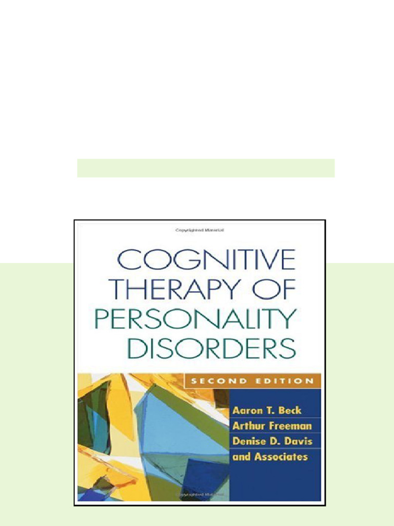 (Ebook) Cognative Therapy of Personality Disorders by Aaron T. Beck MD ...