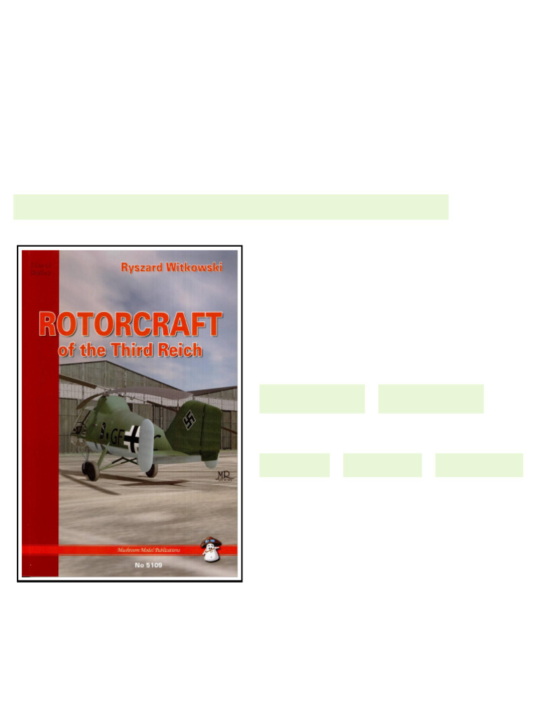 Rotorcraft of the Third Reich 1st Edition Ryszard Witkowski - ebook and ...