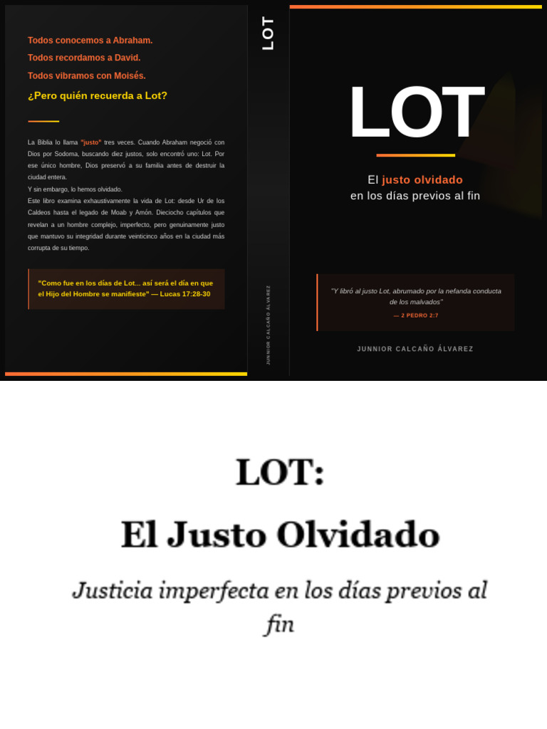 Junnior Calcaño Álvarez - El Justo Lot: El Justo Olvidado | PDF ...