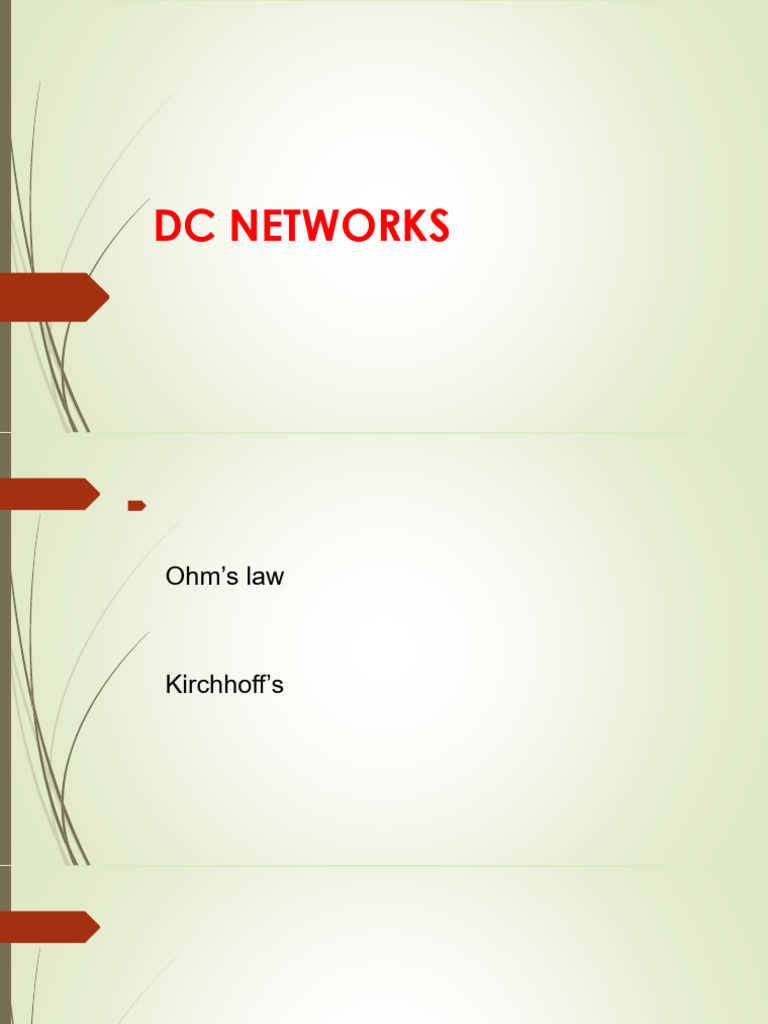 Direct current network | PDF | Electrical Resistivity And Conductivity ...