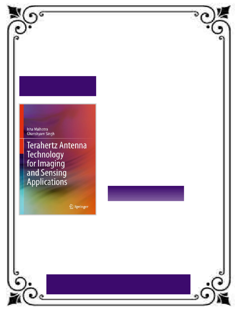 Terahertz Antenna Technology for Imaging and Sensing Applications Isha ...