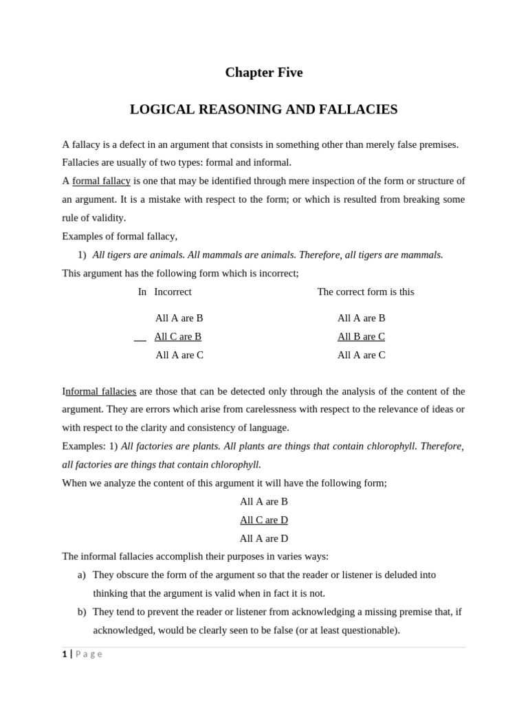 Understanding Logical Fallacies | PDF | Fallacy | Argument