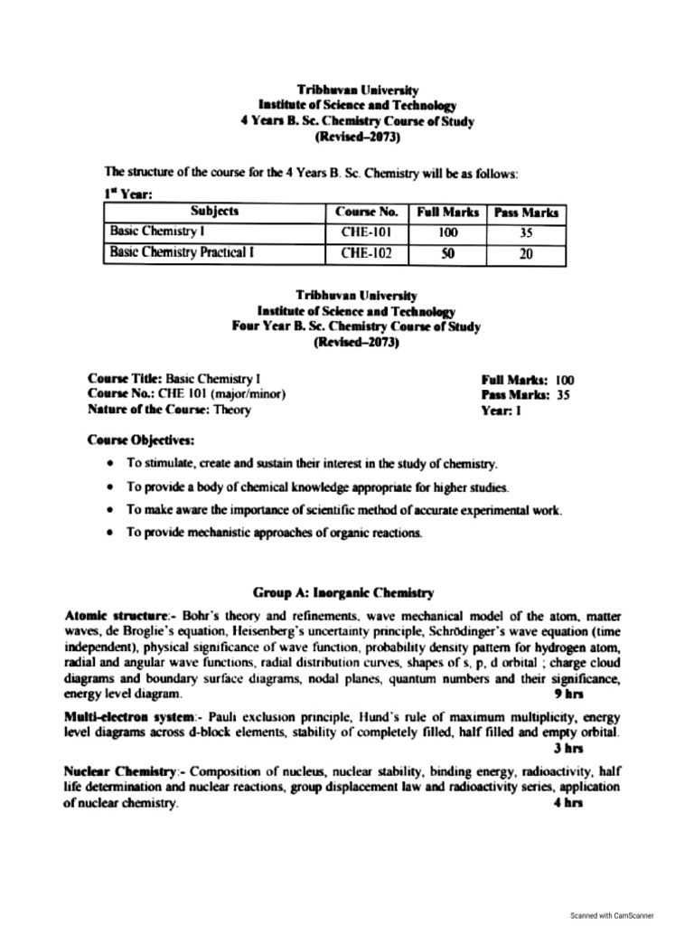 BSC Syllabus Current | PDF