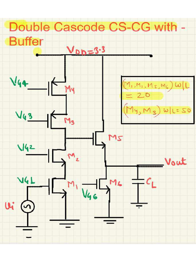 High-Gain Cascoded CMOS Amplifier Design | PDF