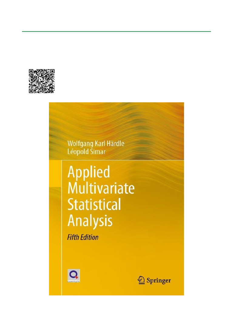Applied Multivariate Statistical Analysis 5th Edition Isbn