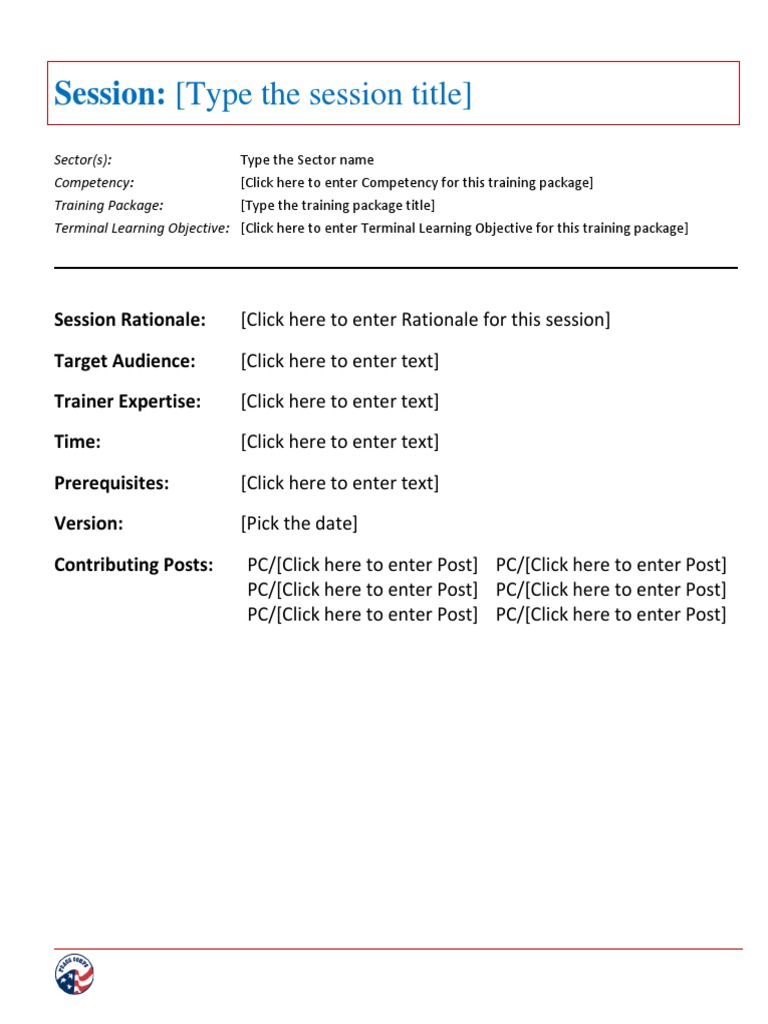Peace Corps Session Plan Template | PDF | Educational Assessment | Learning