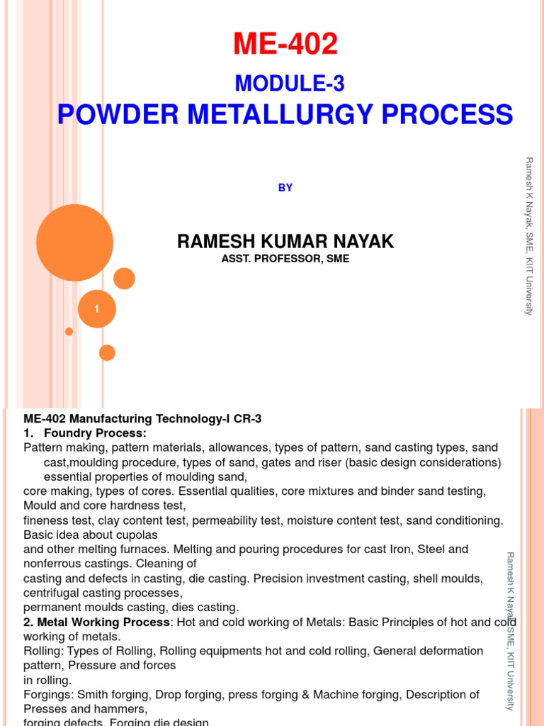 MT Powder Metallurgy | PDF | Sintering | Welding
