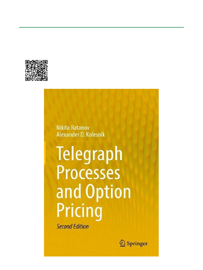Telegraph Processes and Option Pricing 2nd Edition ISBN 9783662658260 ...