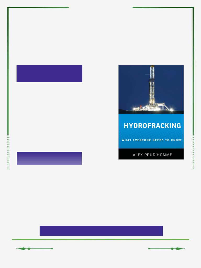 Hydrofracking What Everyone Needs to Know 1st Edition Alex Prud'Homme ...