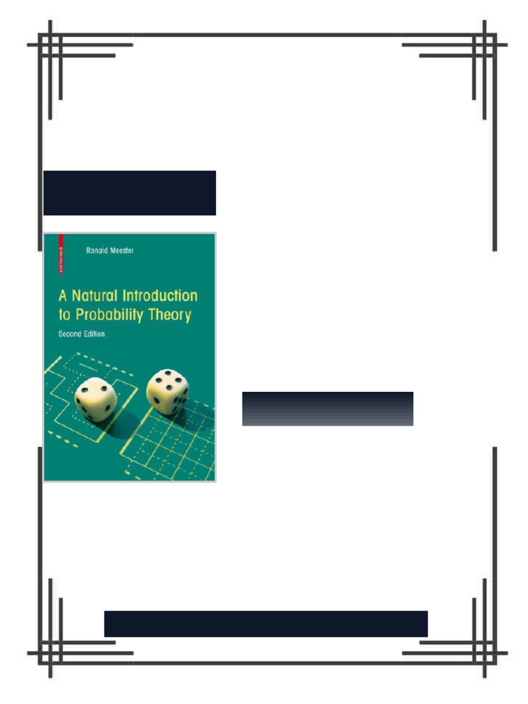 A Natural Introduction To Probability Theory R. Meester Digital Ebook Download | PDF ...