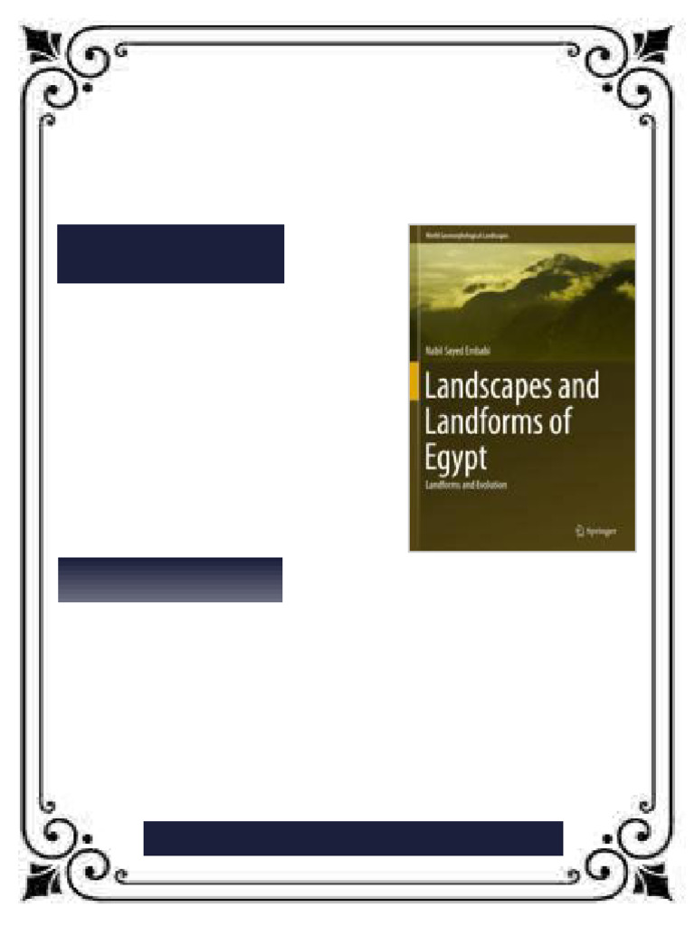 Landscapes and Landforms of Egypt: Landforms and Evolution 1st Edition ...