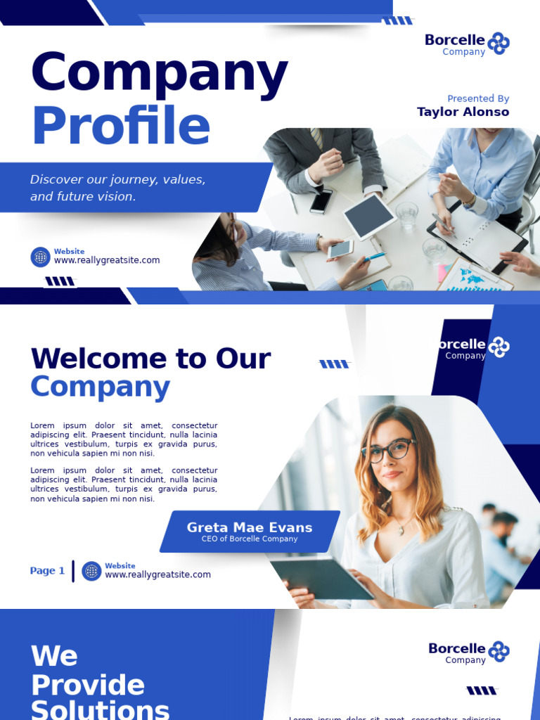 Template Ppt Compro I Pdf Business Promotion And Marketing