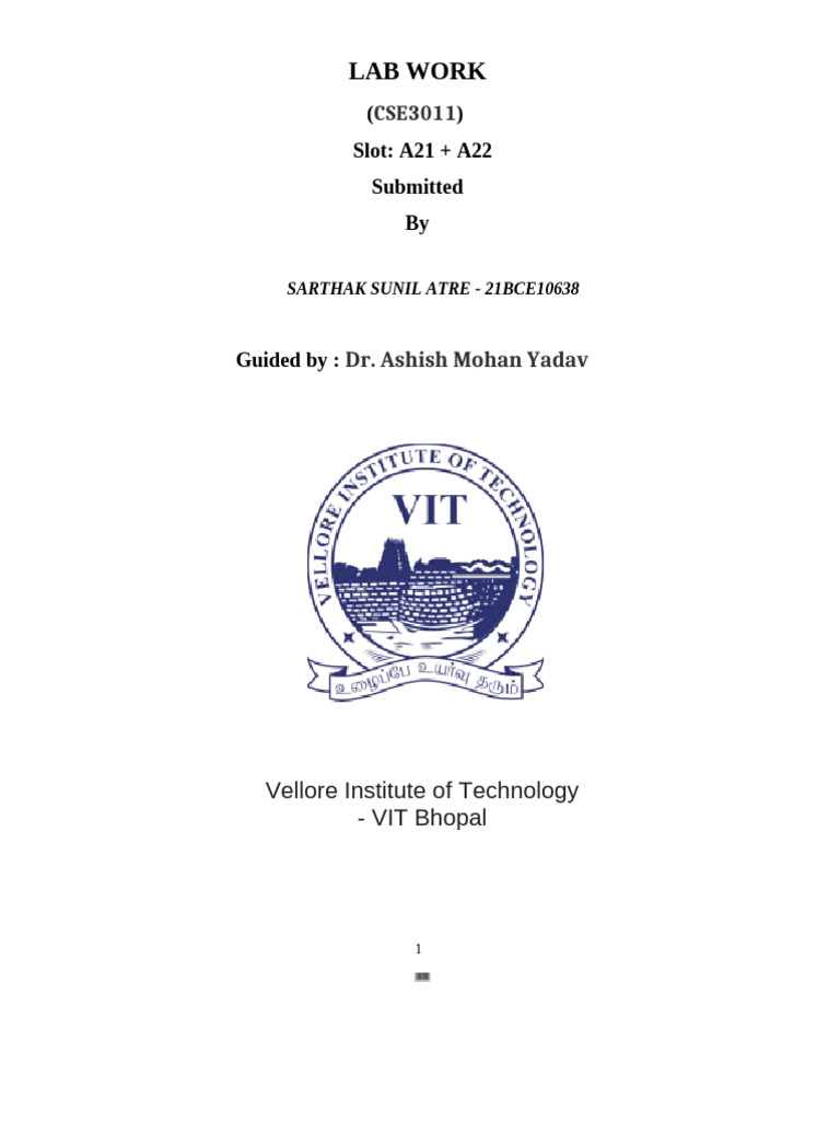 21bce10638 Sarthak | PDF