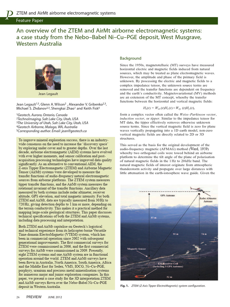 ZTEM and AirMt AEM Systems Overview | PDF