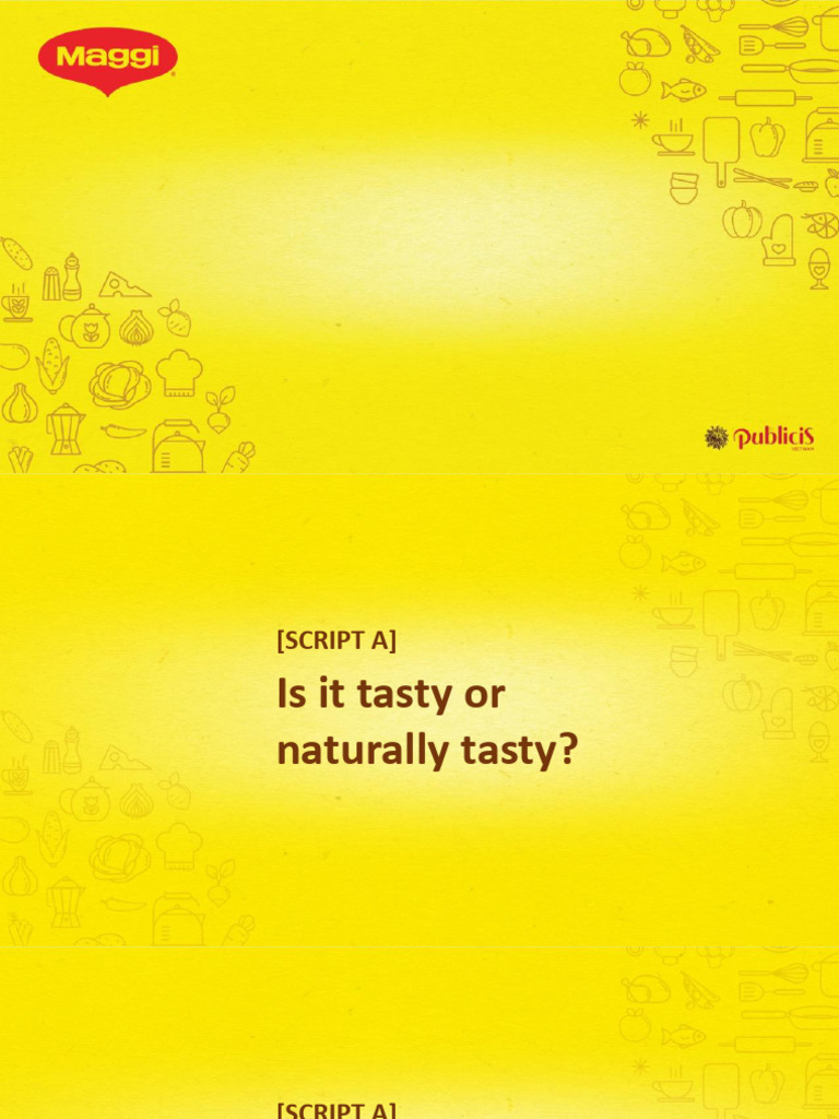 Maggi Campaign: Tasty vs. Naturally Tasty | PDF | Foods | Cooking