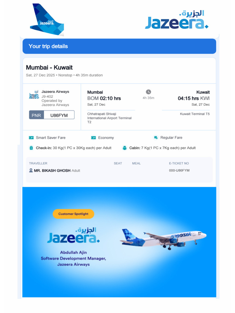 Jazeera Air | PDF