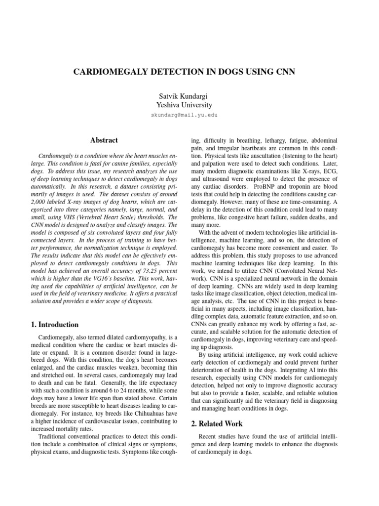 Project One Research Paper | PDF | Deep Learning