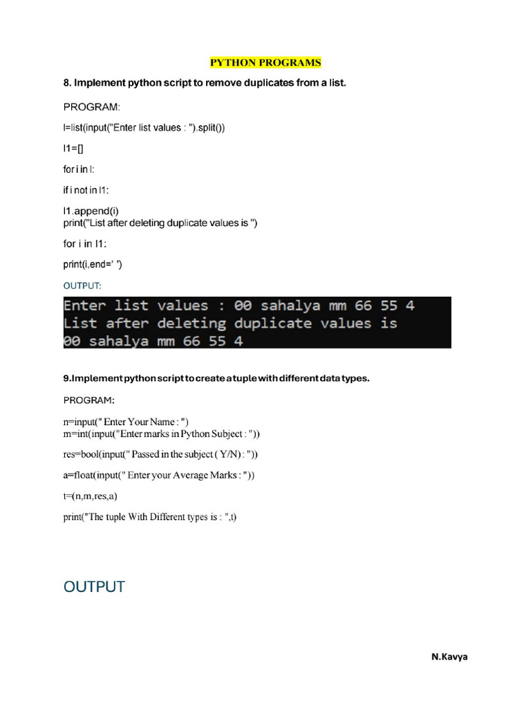 Practical II - Java Programmimg & Data Science With Python Programming ...