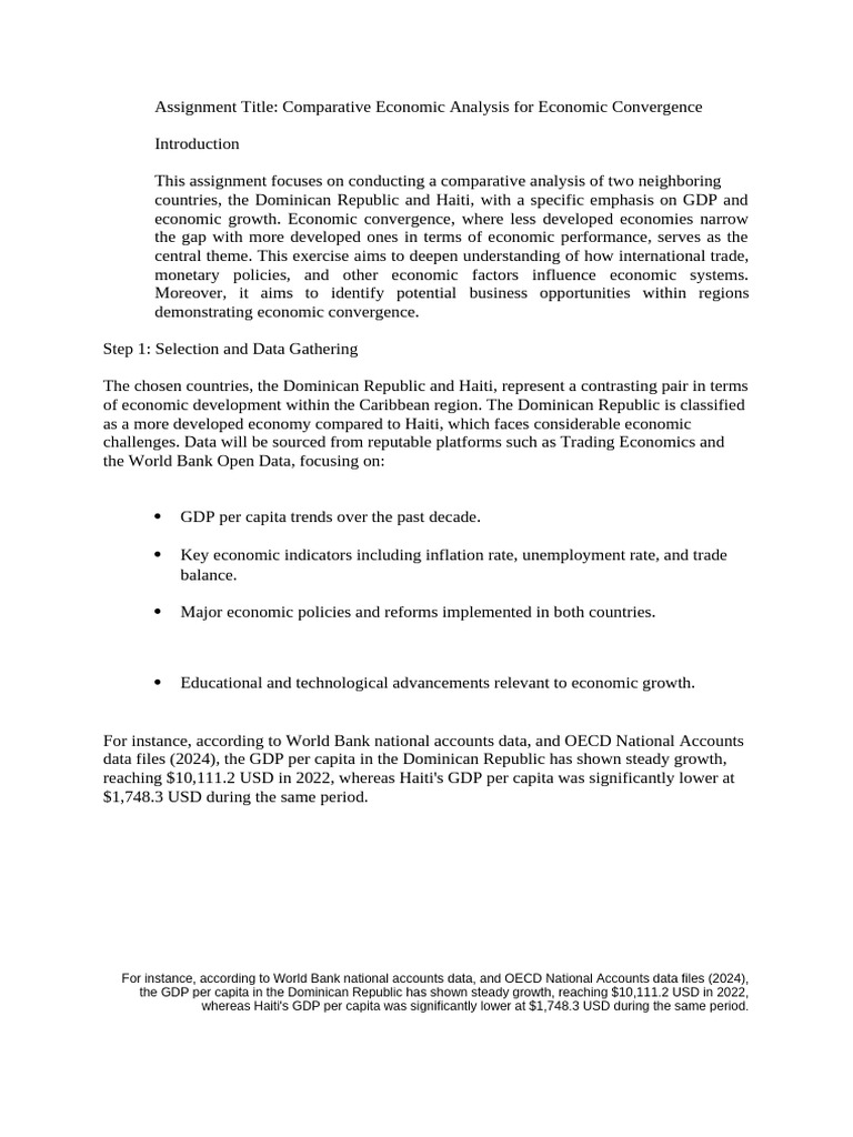 Assignment Activity Unit 1 | PDF | Economic Growth | Gross Domestic Product